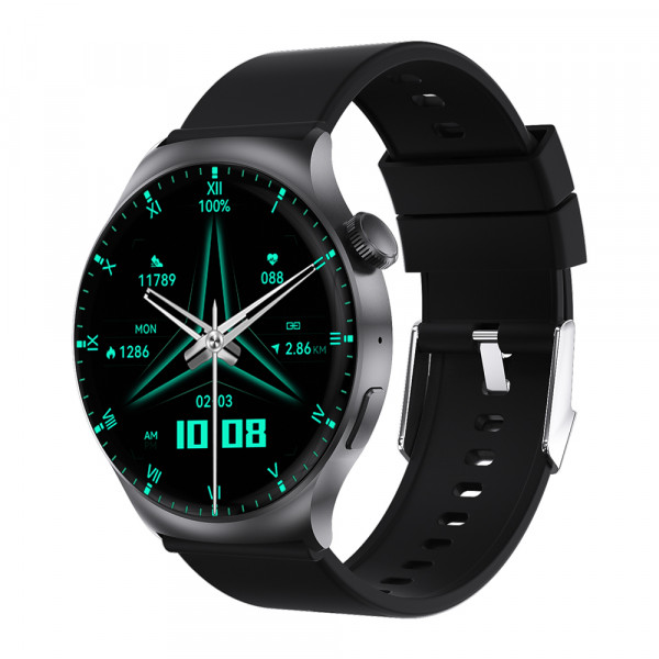 Smart Watch DT4 Mate crni (silikonska narukvica)