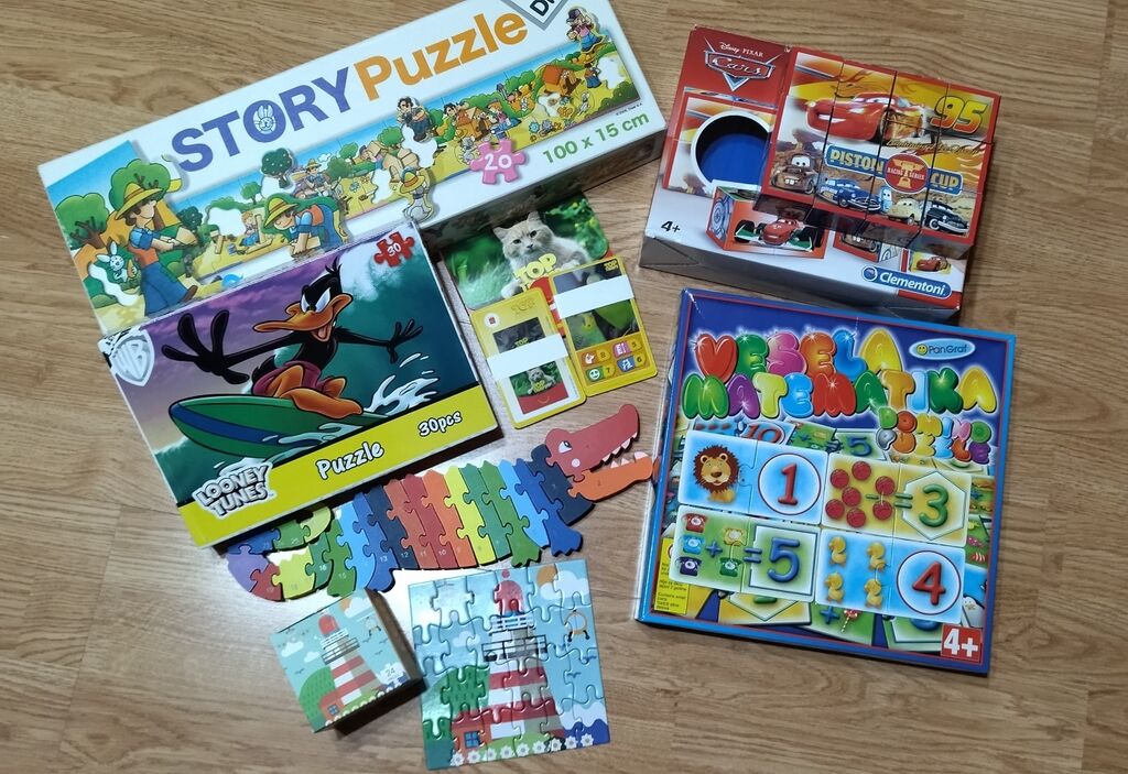Igračke za decu 3-4 godine Razne slagalice-puzzle, kocke i društvene