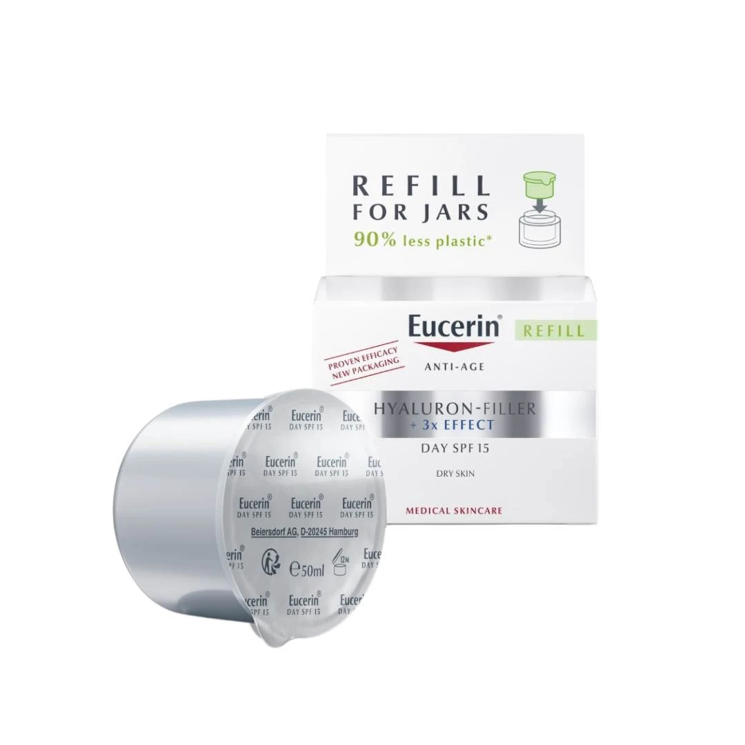 Eucerin® Refill HYALURON-FILLER 3X EFFECT Dnevna Krema za Suvu Kožu 50 mL