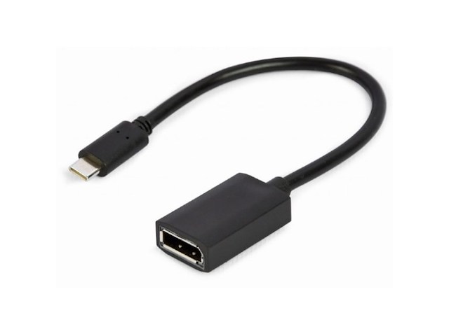 A-CM-DPF-02 Gembird USB Type-C to DisplayPort adapter cable, 4K, 15 cm, black