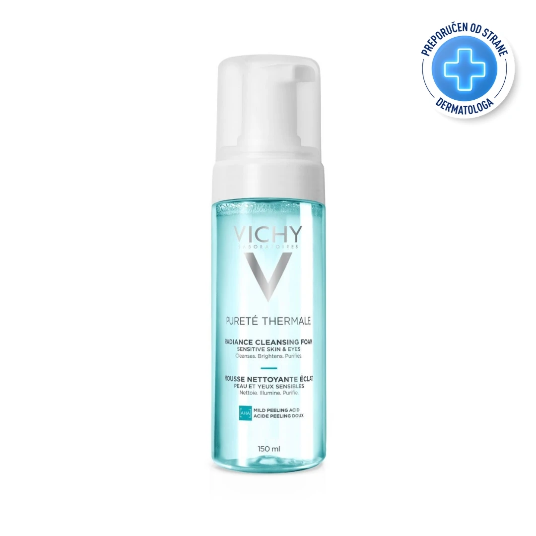 VICHY PURETÉ THERMALE Pena za Čišćenje i Posvetljavanje Kože Lica 150 mL