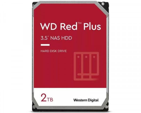 WD 2TB 3.5 inča SATA III 64MB WD20EFPX Red Plus hard disk