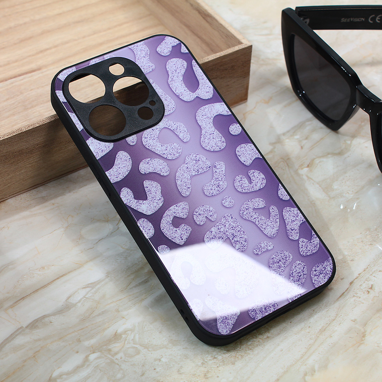Maska Shiny glass za iPhone 14 Pro 6.1 ljubicasta