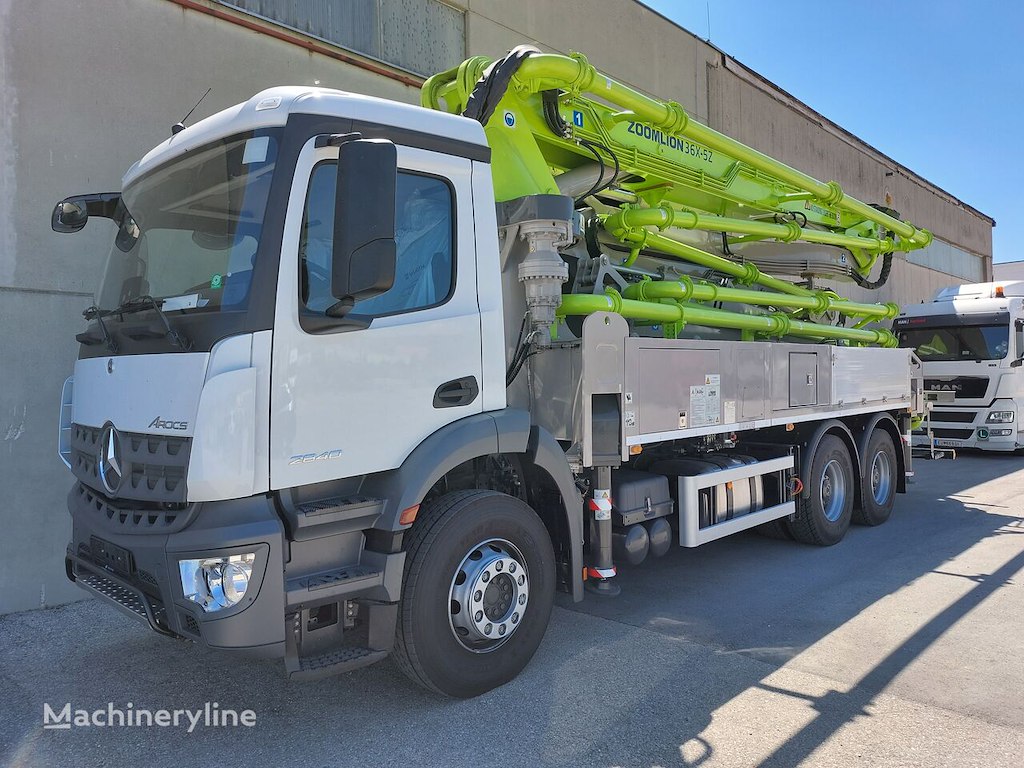 Nova Zoomlion ZL36 ZL 36 na šasiji Mercedes-Benz Arocs 5 2640 pumpa za beton