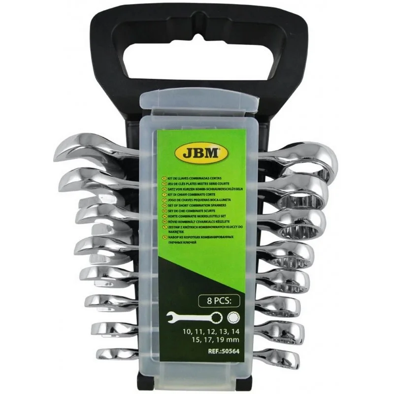 Set okasto vilastih kratkih ključeva 10-19mm JBM50564