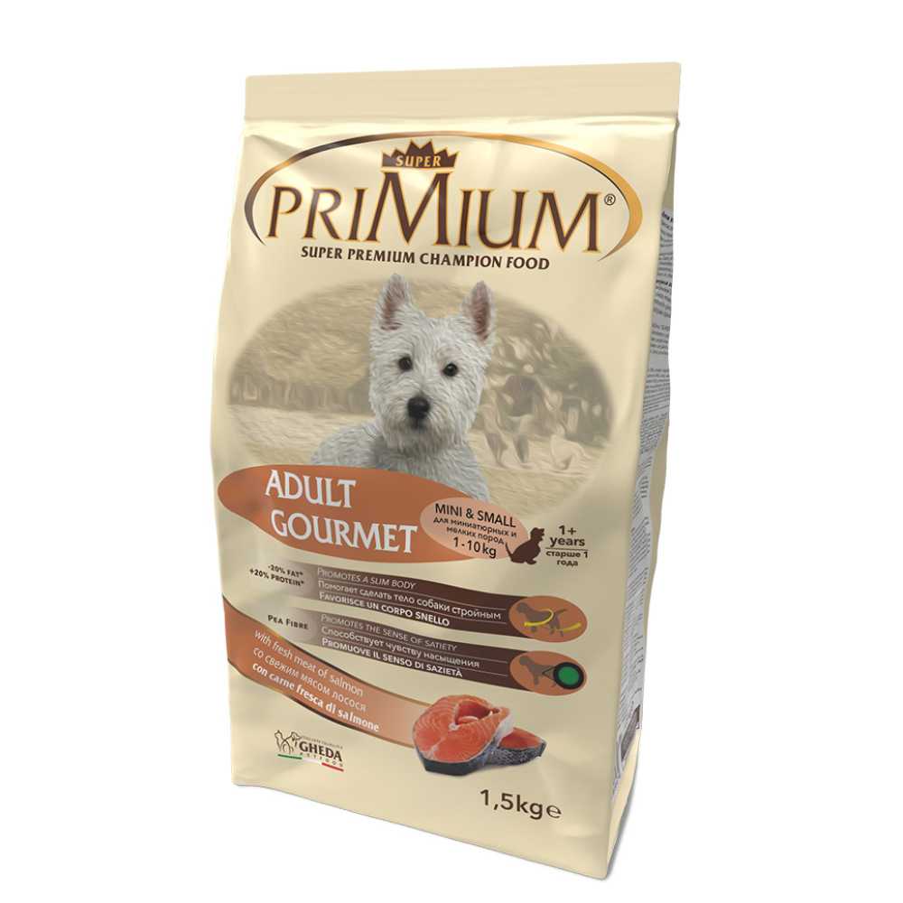 Cinffi Primium hrana za pse Dog Adult Gourmet - Losos 1.5kg