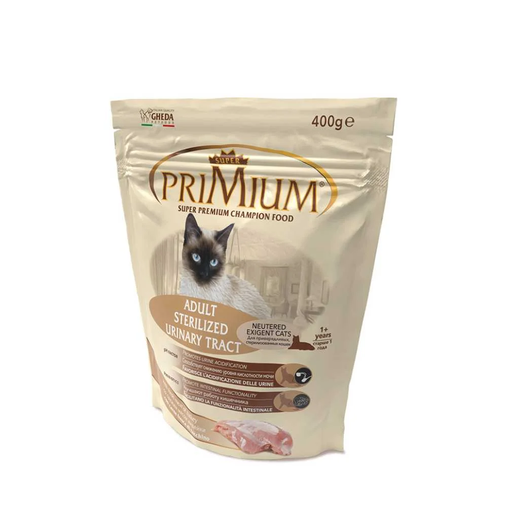 Cinffi Primium hrana za mačke Cat Adult Sterilised/Urinary - Ćuretina 400g