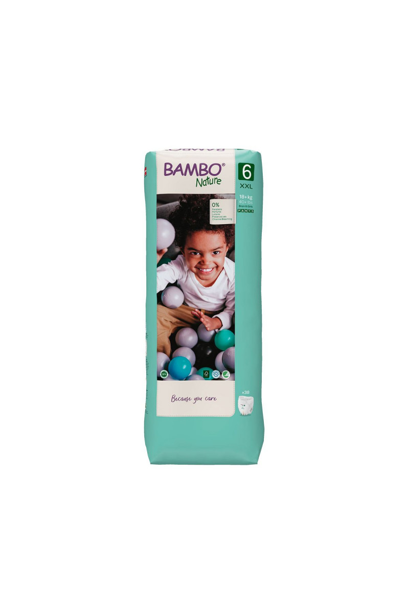 Bambo Nature pants pelene 6, 15+kg 38 kom