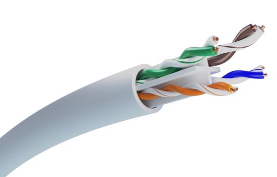 EXTRALINK Cat6 UTP V2 indor twisted pair 305m, LZSH, čist bakar