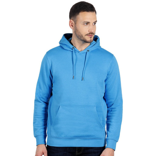 ABSOLUT HOODY, DUKSERICA SA KAPULJAČOM OD ORGANSKOG PAMUKA, 280 G/M2, TIRKIZNO PLAVA