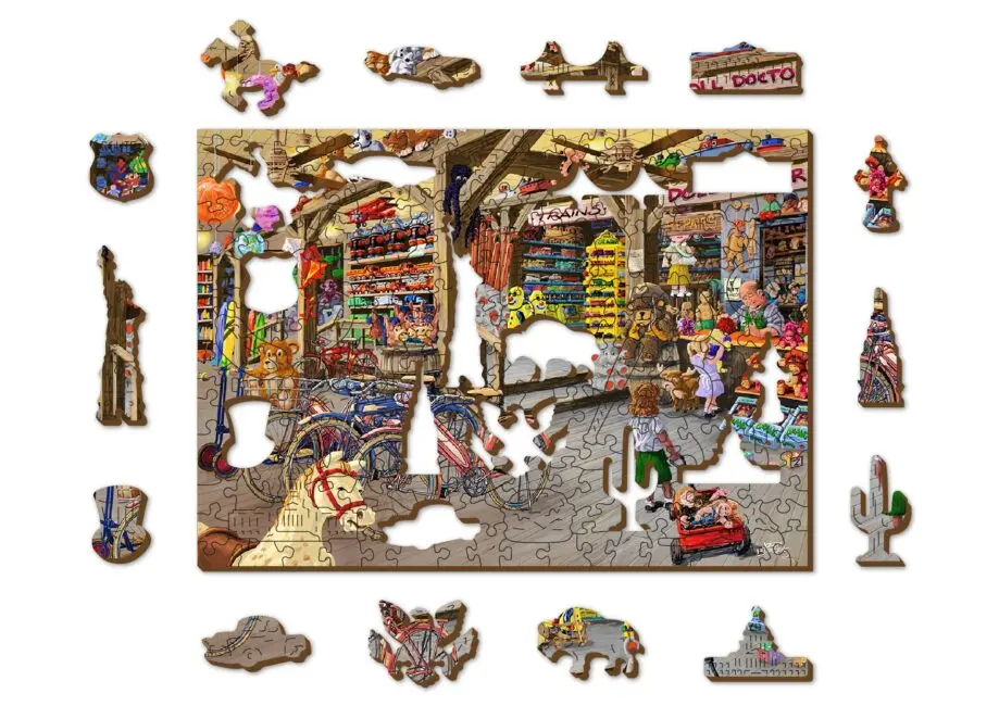 WOODEN CITY Drvene puzzle Prodacnica igračaka M