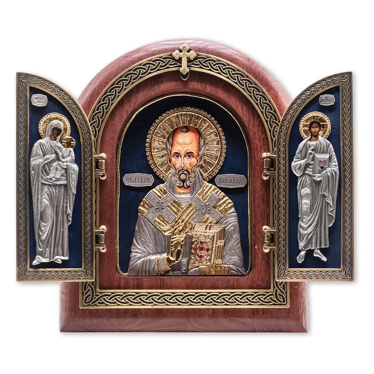 Triptih Sveti Nikola, 220x255x32mm