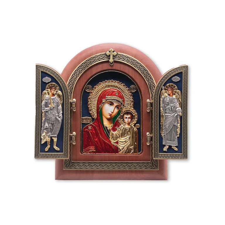 Triptih Presveta Bogorodica Kazanska, 220x255x32mm