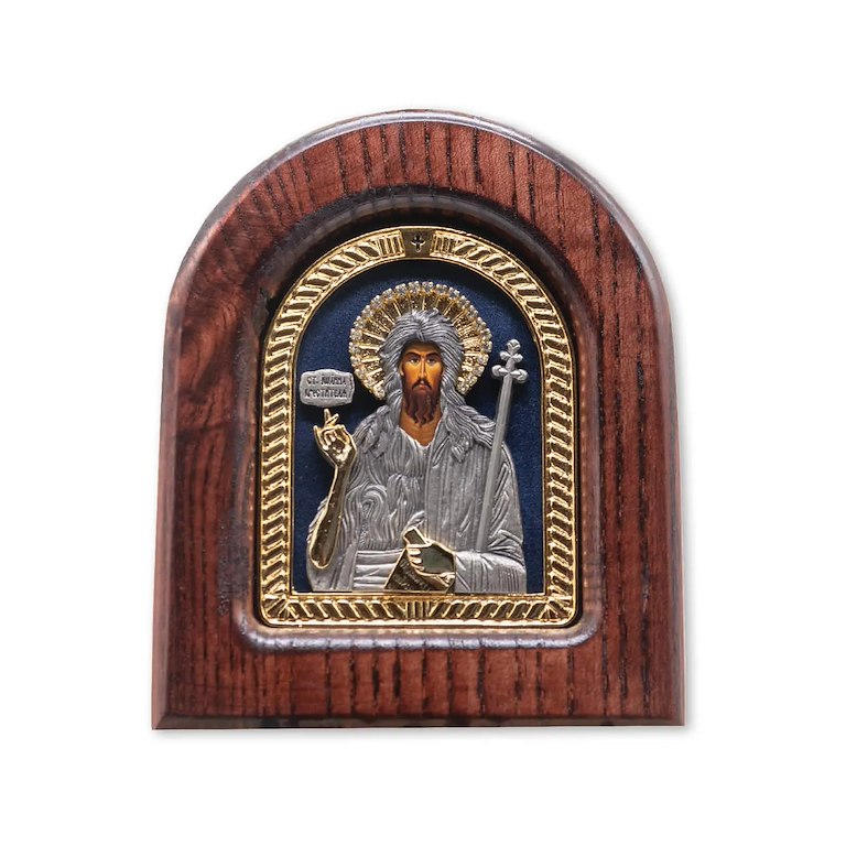 Ikona u drvetu Sveti Jovan Krstitelj, 98x118x22mm