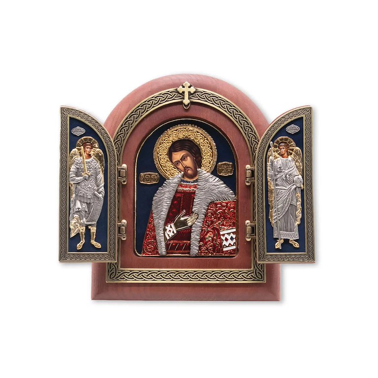 Triptih Sveti Aleksandar Nevski, 220x255x32mm
