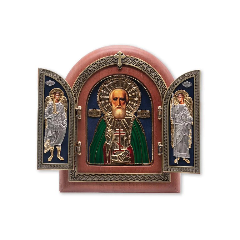 Triptih Sveti Sergej Radonješki, 220x255x32mm