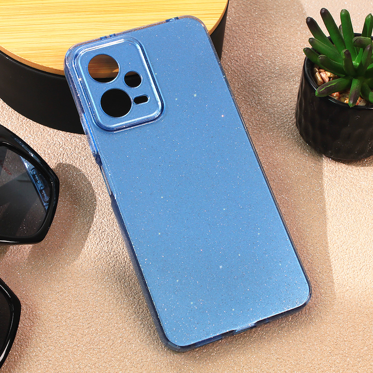 Maska Sparkle Dust za Xiaomi Redmi Note 12 5G (EU) plava