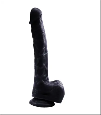 Dildo, 25.5cm, Crni