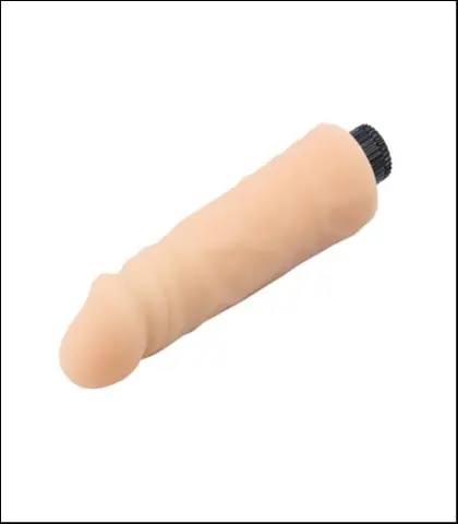 Cock No6 Dildo sa testisima, Vibrirajući, 19cm