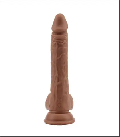 Dildo, Rotirajući, Vibrirajući, 15cm