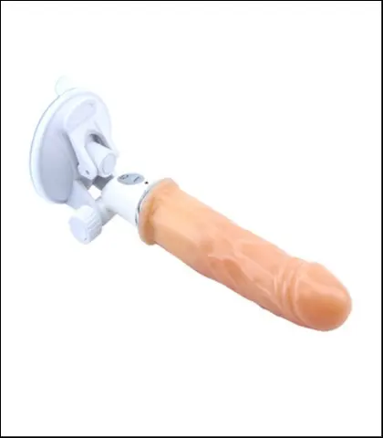 Dildo, Vibrirajući, Podesivo postolje, 18cm