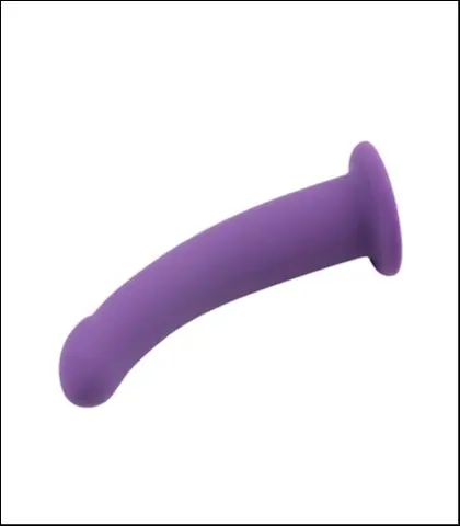 Dildo bez testisa, Silikonski, 15cm, Ljubičasti