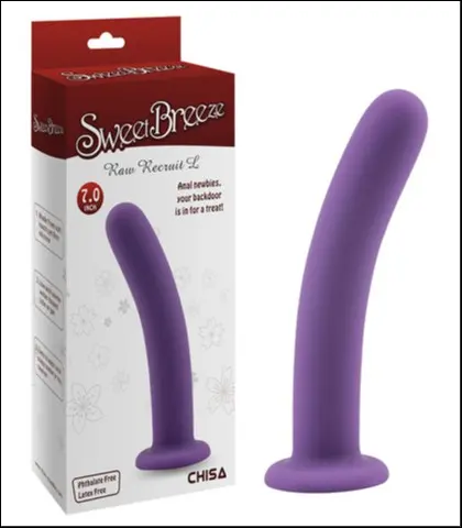 Dildo bez testisa, Silikonski, 17.8cm, Ljubičasti