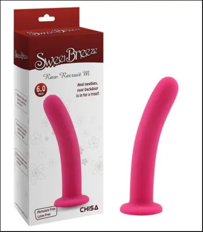 Dildo bez testisa, Silikonski, 15cm, Roze