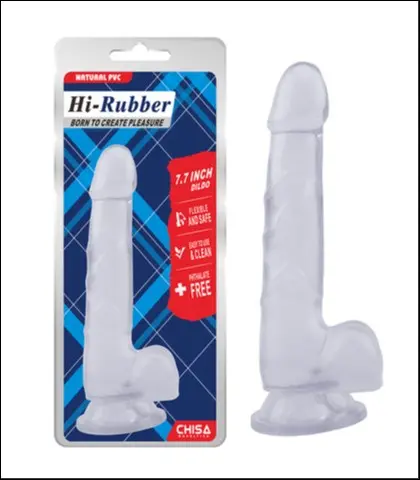 Realistični dildo, 20cm, Providni