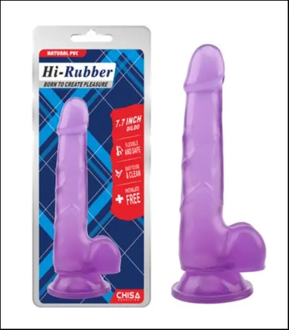 Realistični dildo, 20cm, Ljubičasti