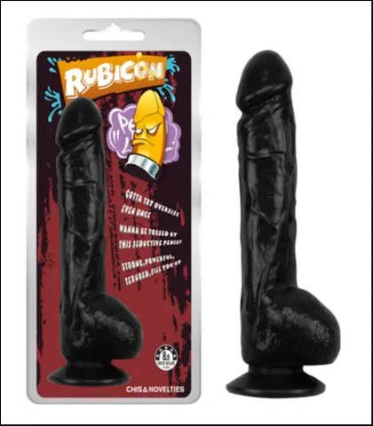 Dildo, 24cm, Crni