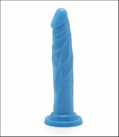 Realistični dildo, 19cm, Plavi