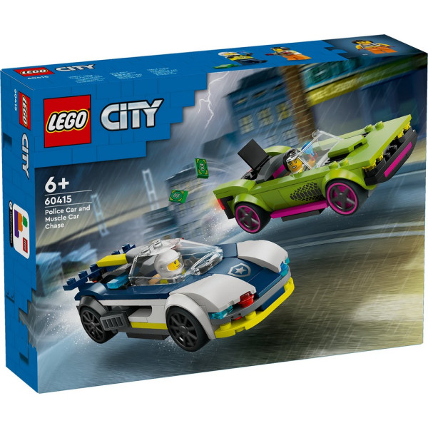 LEGO CITY POLICE POLICE CAR AND MUSCLE CAR CHASE