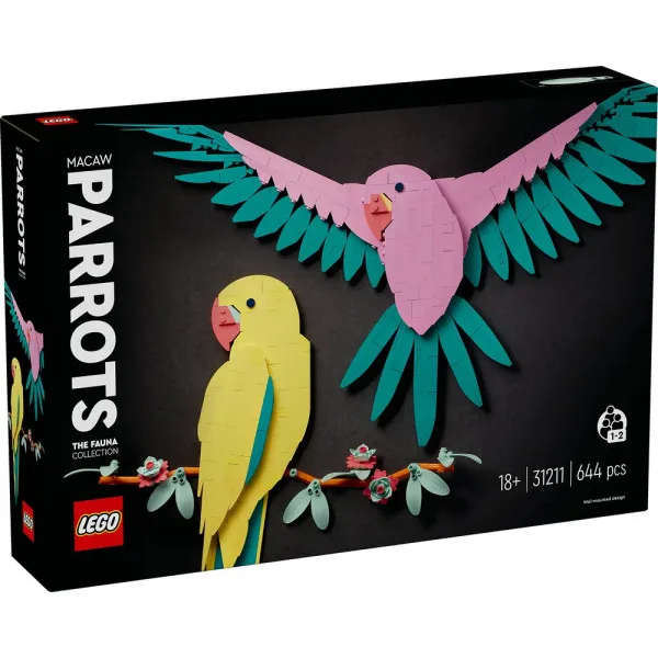 LEGO ART THE FAUNA COLLECTION MACAW PARROTS