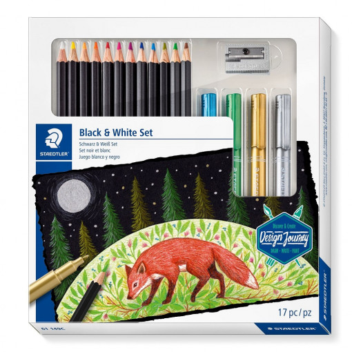 Staedtler crno beli set