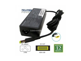 LENOVO 20V-4.5A ( NEW USB ) 90W LAPTOP ADAPTER