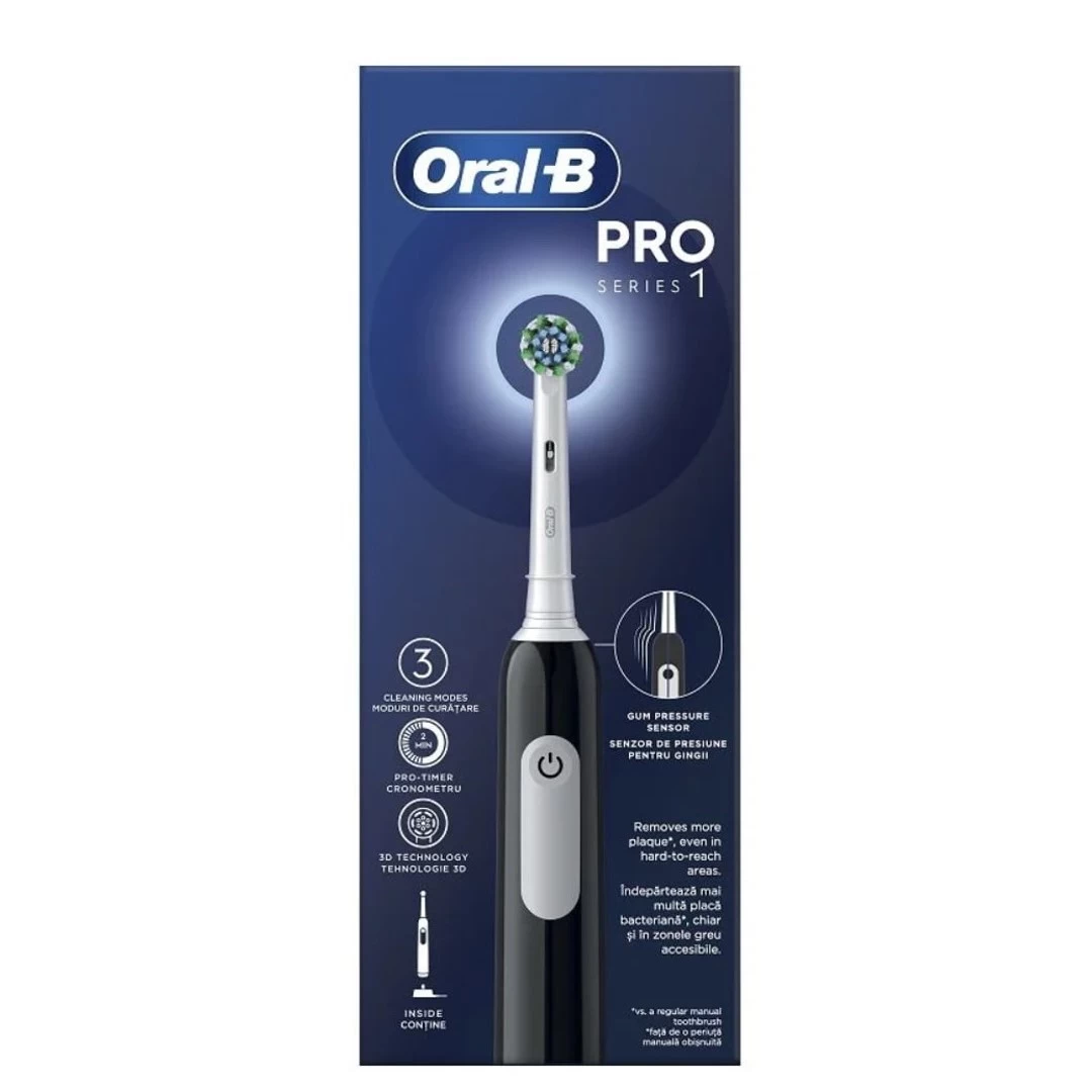 ORAL B ČETKICA ELEKTRIČNA POWER PRO 1 SERIES W/TC BLACK