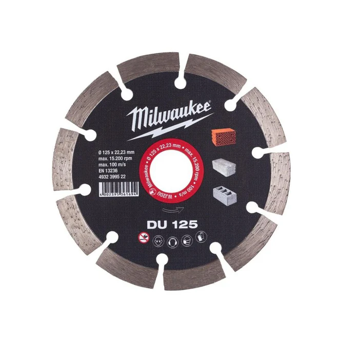 Milwaukee Dijamantska ploča – rezna za sečenje DU 125 x 22.23 mm, 4932399522