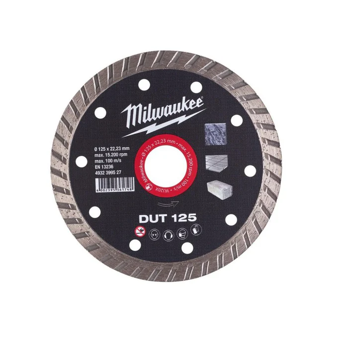 Milwaukee Dijamantska ploča- rezna za sečenje DUT 125 x 22.23 mm, 4932399527