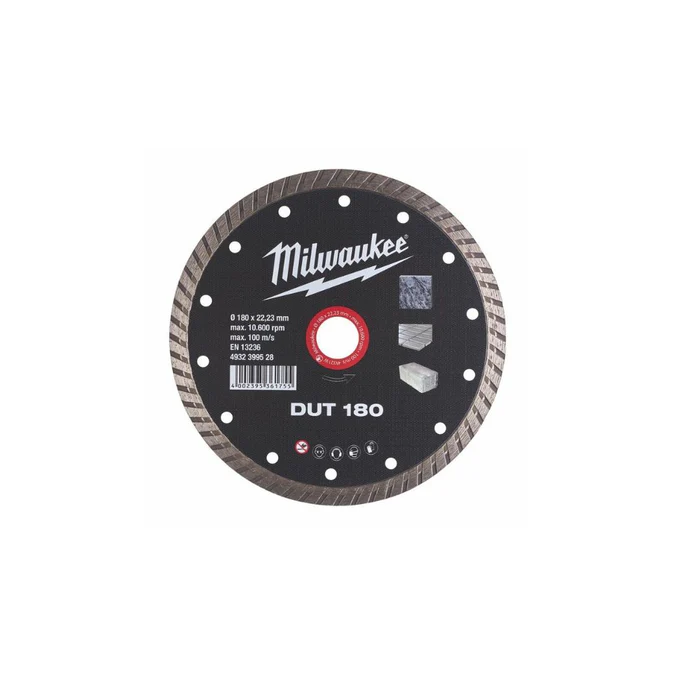 Milwaukee Dijamantska ploča- rezna za sečenje DUT 180 x 22.23 mm, 4932399528