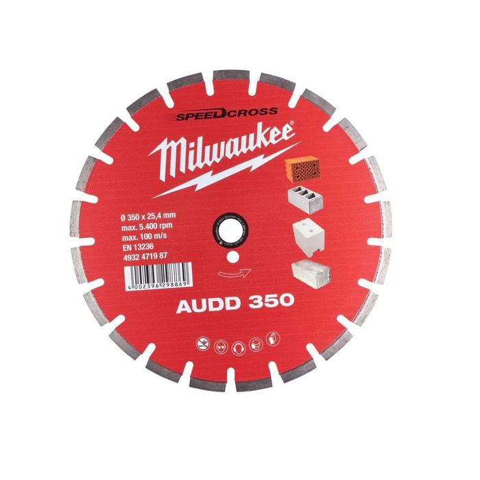 Milwaukee Dijamantski rezni disk AUDD, 350 x 25,4 mm, Speedcros, 4932471987