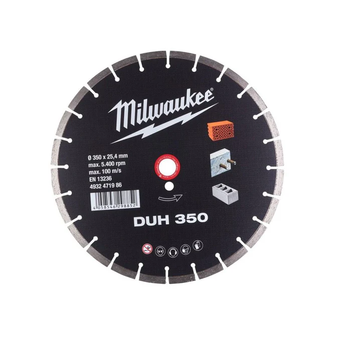 Milwaukee Dijamantski rezni disk DUH, 350 x 25,4 mm, 4932471986