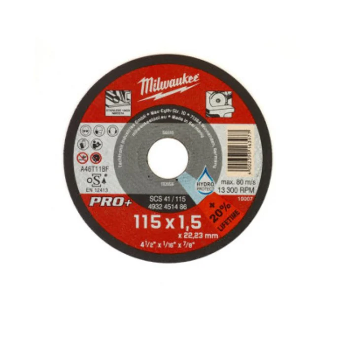 Milwaukee Disk za sečenje metala, tanki, 115 x 1,5 x 22,2 mm, Contractor, 4932451476