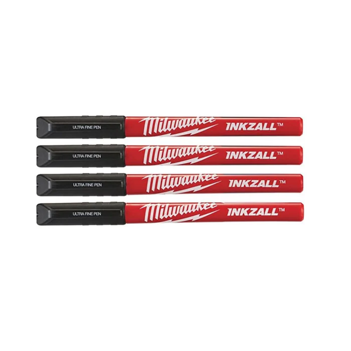 Milwaukee Inkzall™ olovka – ultra fine, crni, 4 kom, 48223164