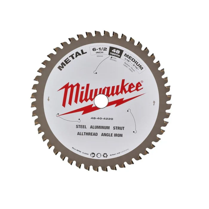 Milwaukee List kružne testere za metal, 165 x 15,87 mm, 48 Z, 48404220