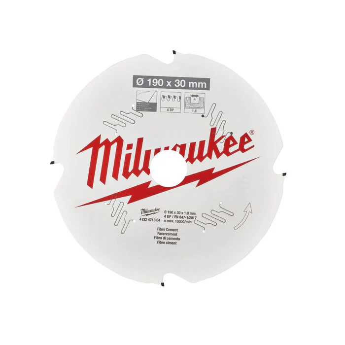 Milwaukee List testere za abrazivne materijale, 190 x 30 mm, 4 zuba, 4932471304