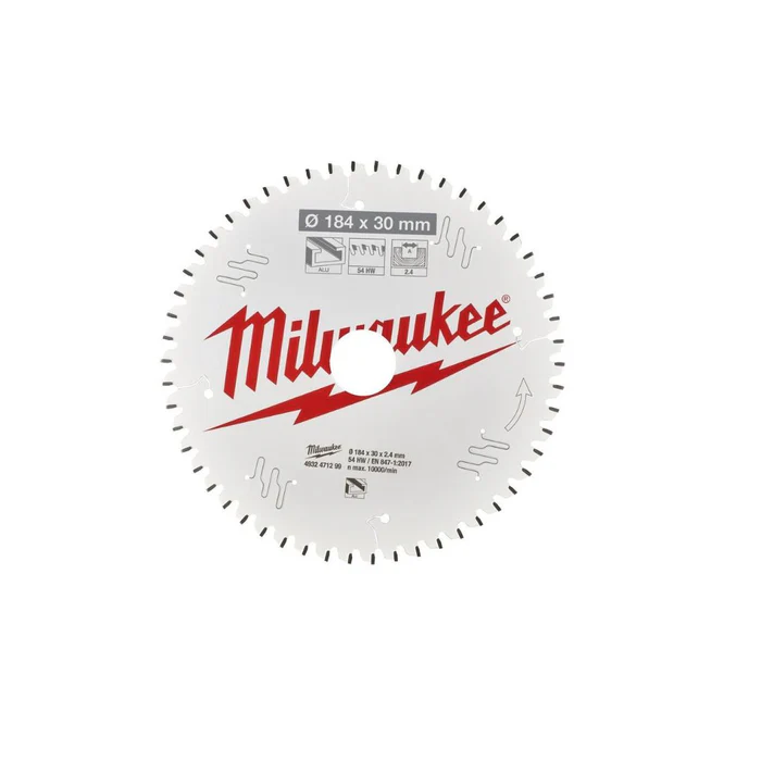 Milwaukee List testere za aluminijum, čist rez, 184 x 30 mm, 54 zuba, 4932471299