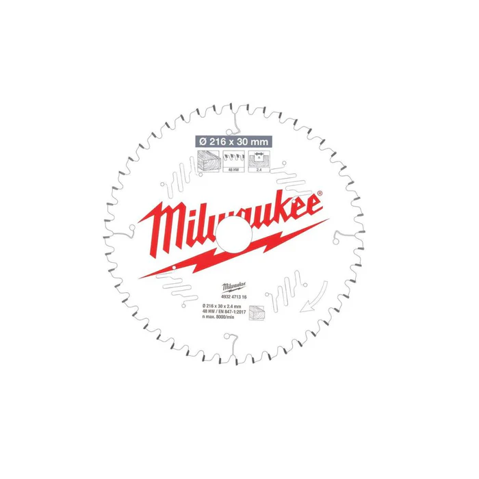 Milwaukee List testere za drvo MS, 216 x 30 mm, 48 zuba, 4932471316