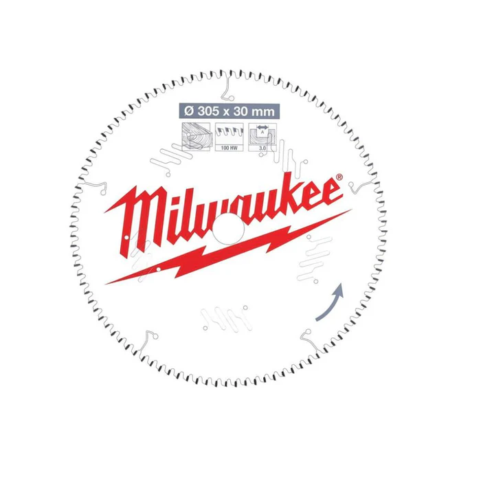 Milwaukee List testere za drvo MS, 305 x 30 mm, 100 zuba, 4932471322