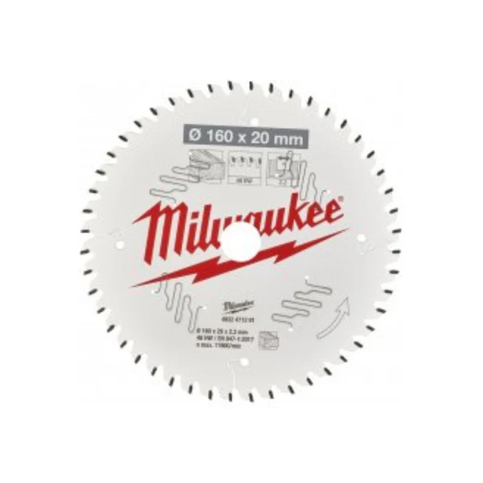 Milwaukee List testere za drvo, 160 x 20 mm, 48 zuba, 4932471291